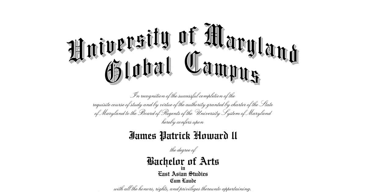 University Of Maryland Diploma Replacement GGU_Homepage_VideoLB
