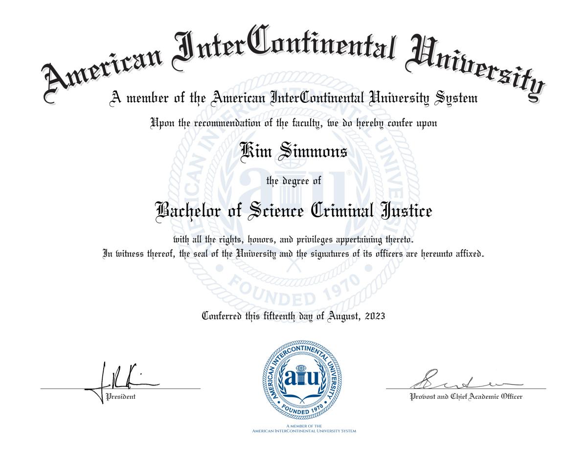 Criminal Justice Diploma