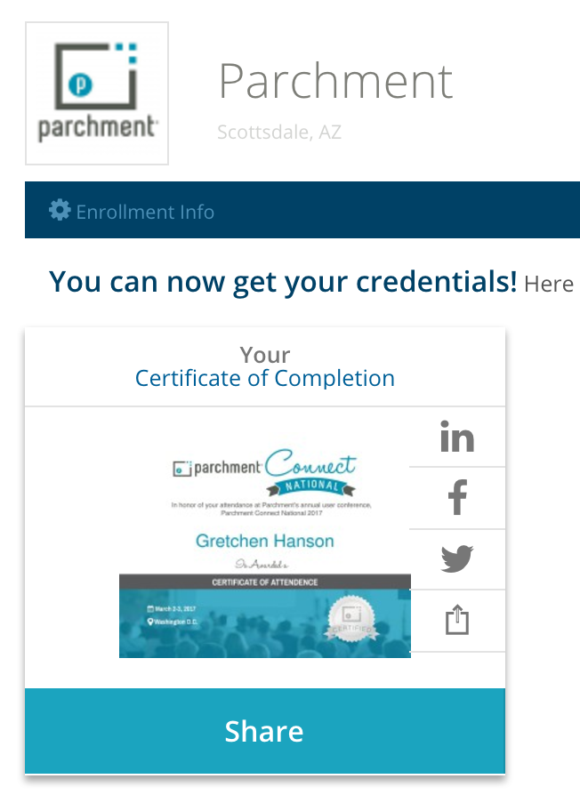 How To Share A Digital Diploma On Linkedin Parchment