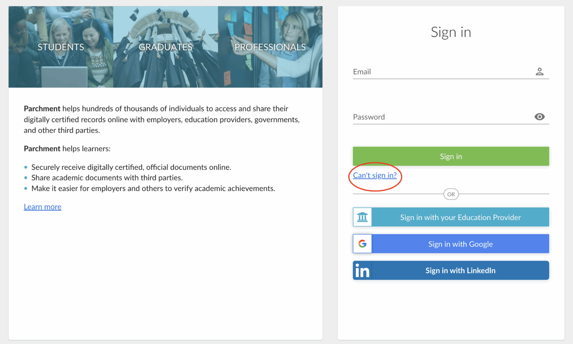 Support FAQ - Parchment