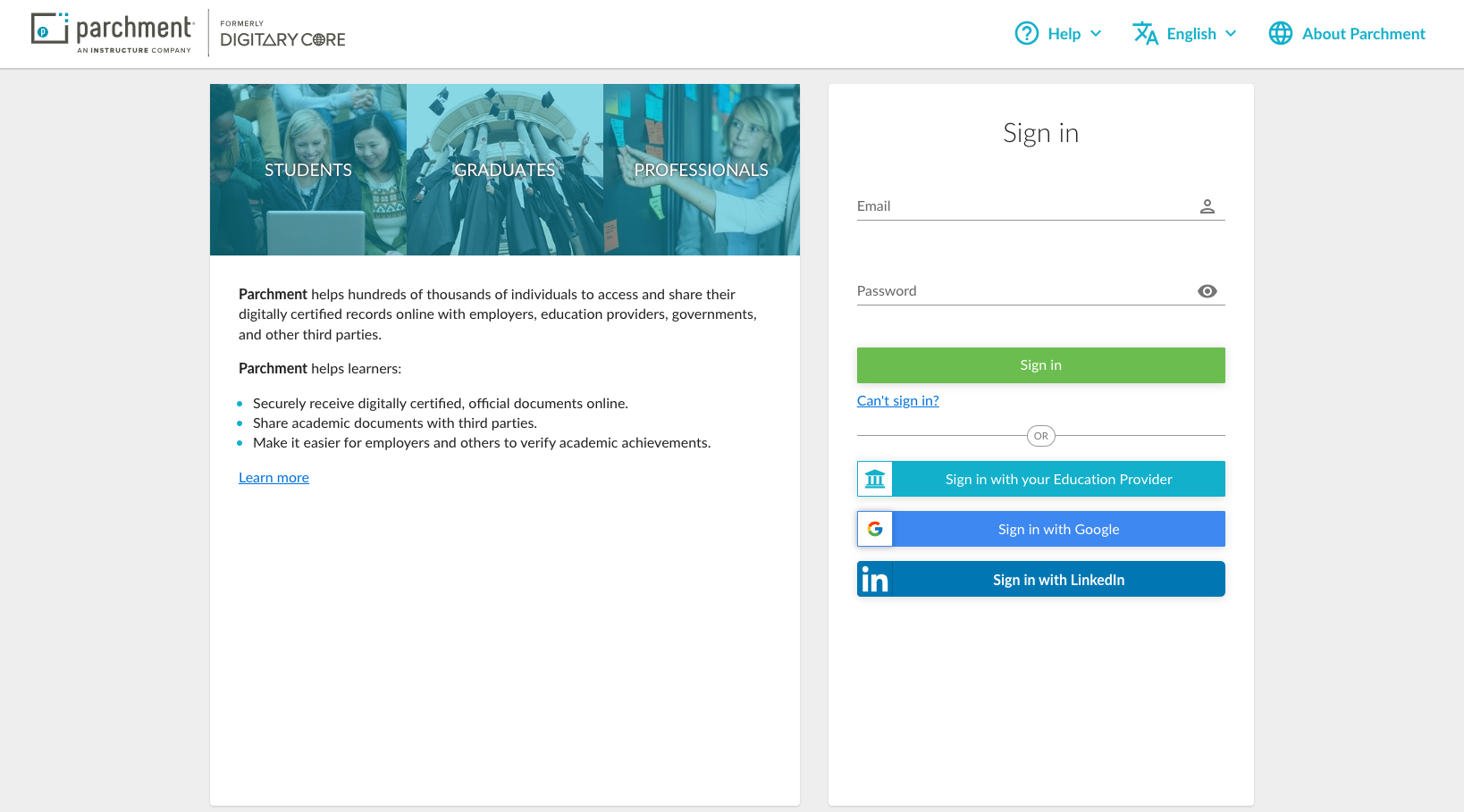 Support FAQ - Parchment